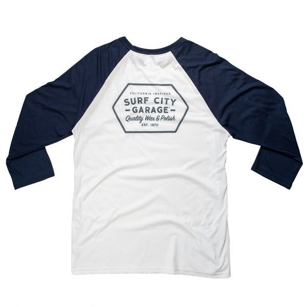 The Classic Raglan - Navy – Surf City Garage